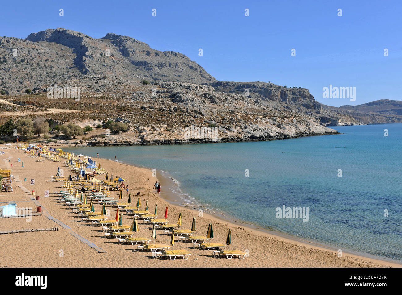 Griechenland, Rhodos, Charaki, Agathi-Strand Stock Photo - Alamy