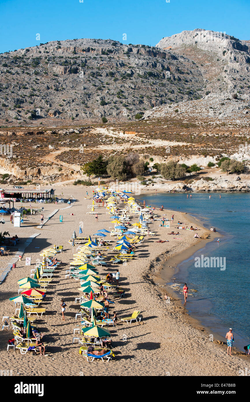 Griechenland, Rhodos, Charaki, Agathi-Strand Stock Photo - Alamy
