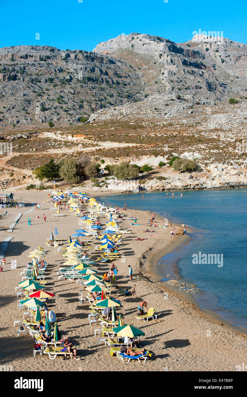 Griechenland, Rhodos, Charaki, Agathi-Strand Stock Photo - Alamy