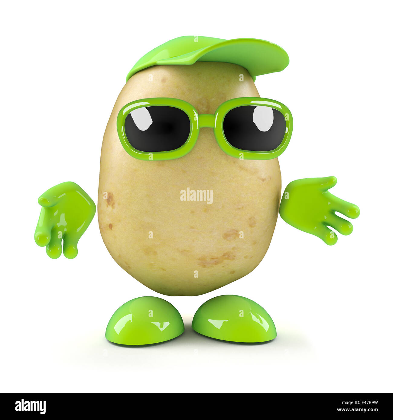 3d Potato man is a man of the people Stock Photo - Alamy