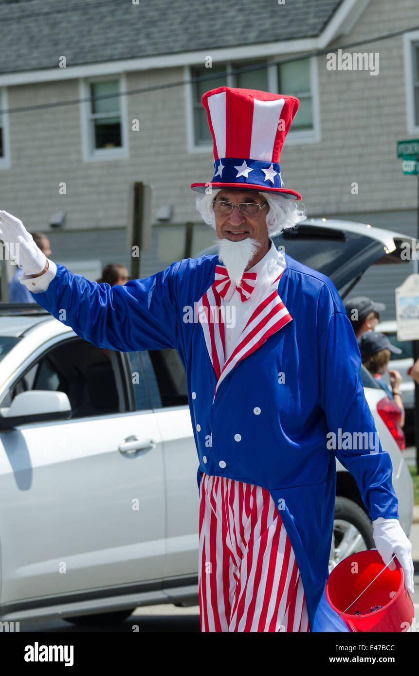 Bar Harbor, Maine, USA. 04th July, 2014. Independence Day Parade Bar ...