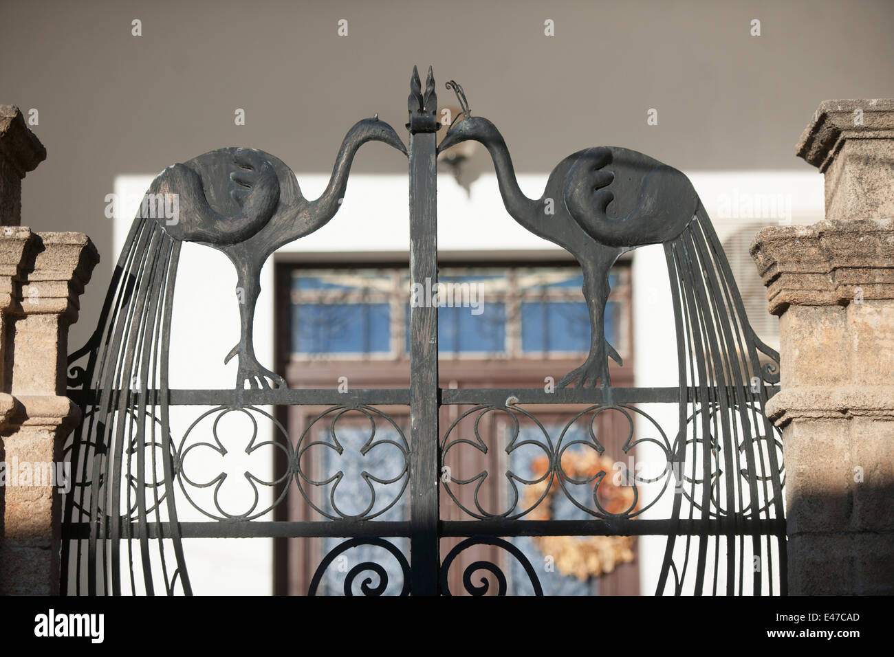 Griechenland, Rhodos, Lindos, Haus in der Altstadt Stock Photo - Alamy