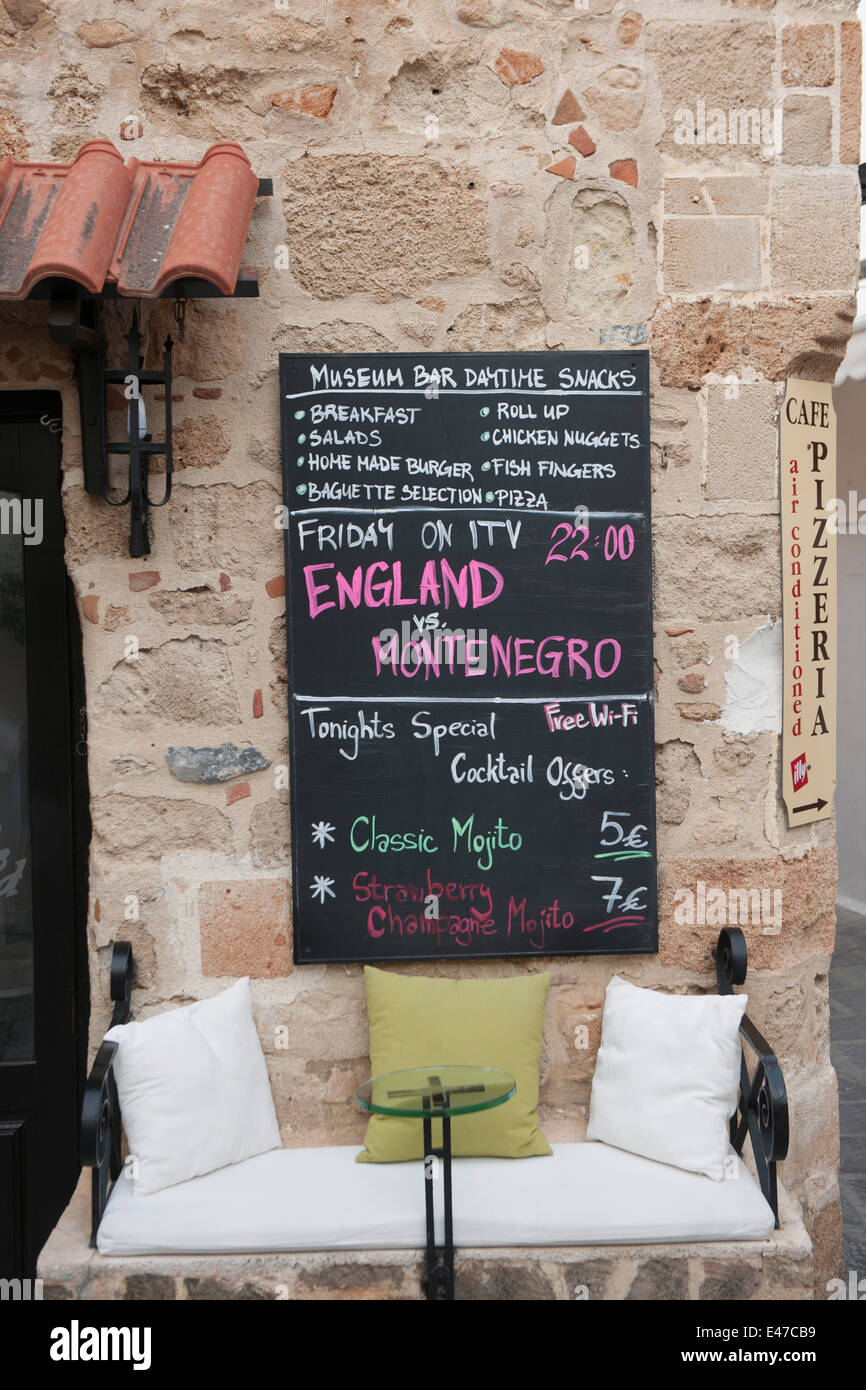 Griechenland, Rhodos, Lindos, Museum Bar Stock Photo - Alamy