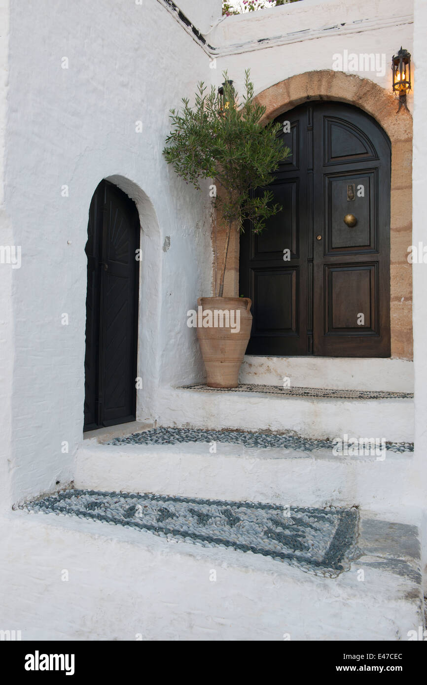 Griechenland, Rhodos, Lindos, Haus in der Altstadt Stock Photo - Alamy
