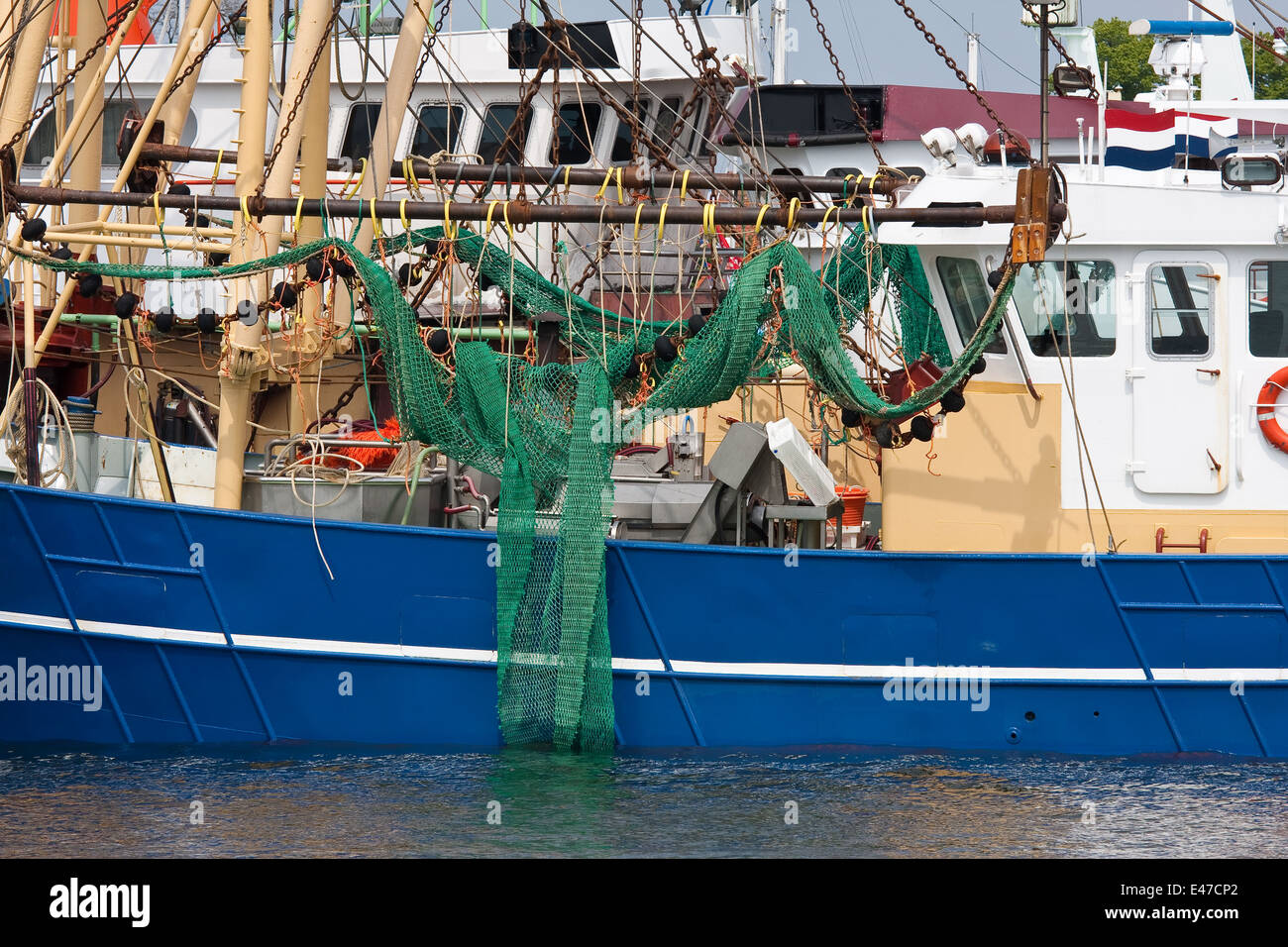 Dutch fishing cutters in the harbor of Urk Stock Photo - Alamy