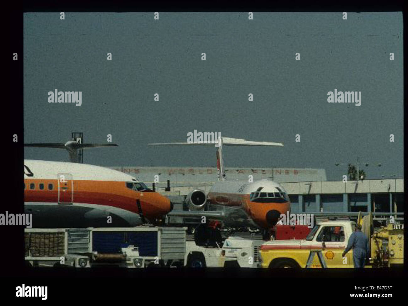 This image from the Pacific Southwest Airlines (PSA) archives features ...