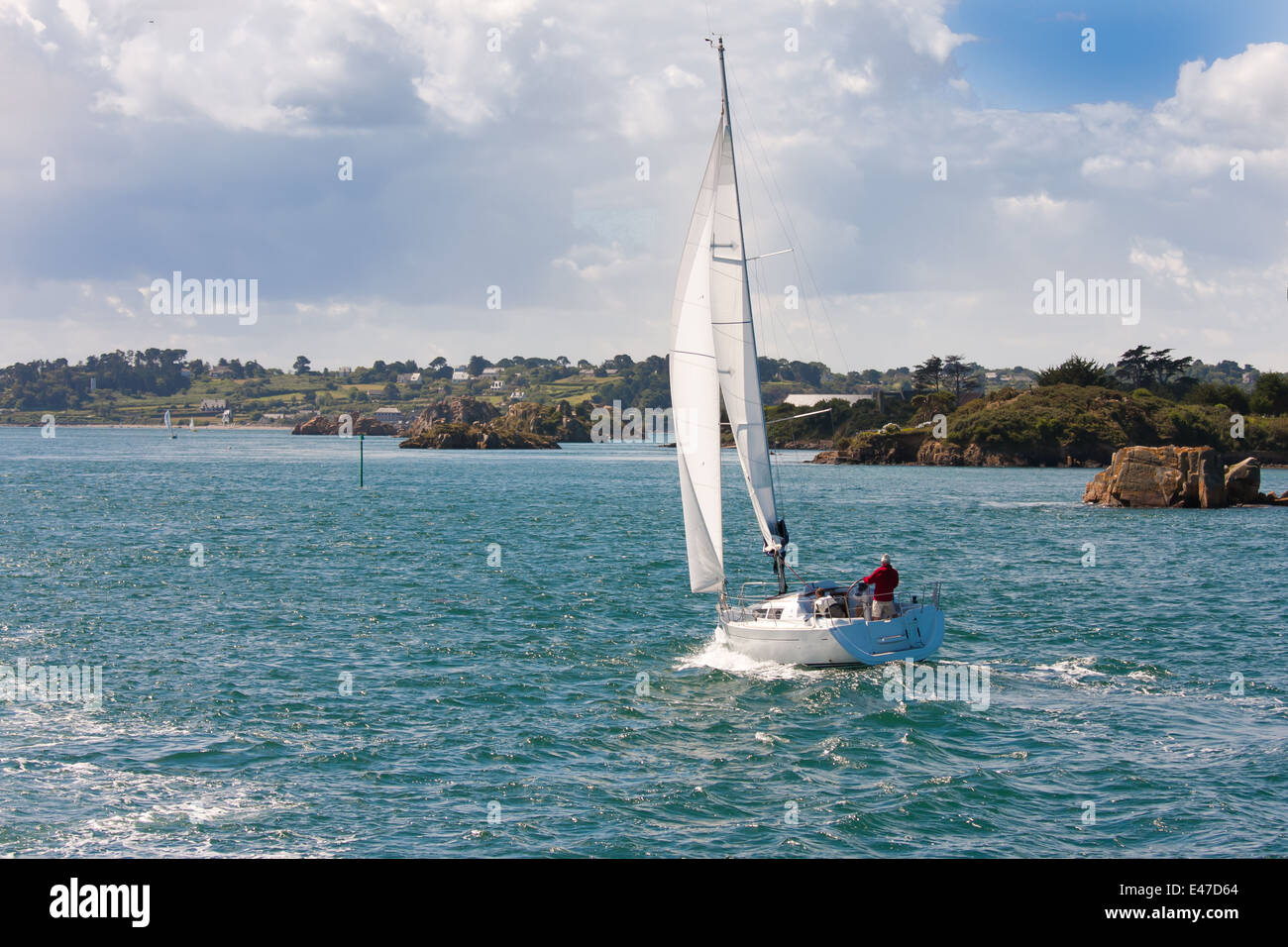 French summer bretagne sailboat hi-res stock photography and images - Alamy