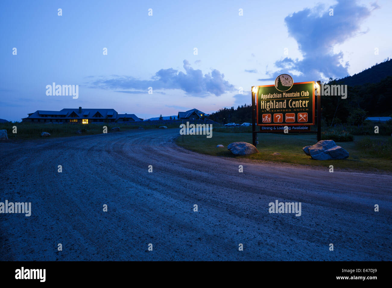 Saco Lake located at the start of Crawford Notch State Park in the ...