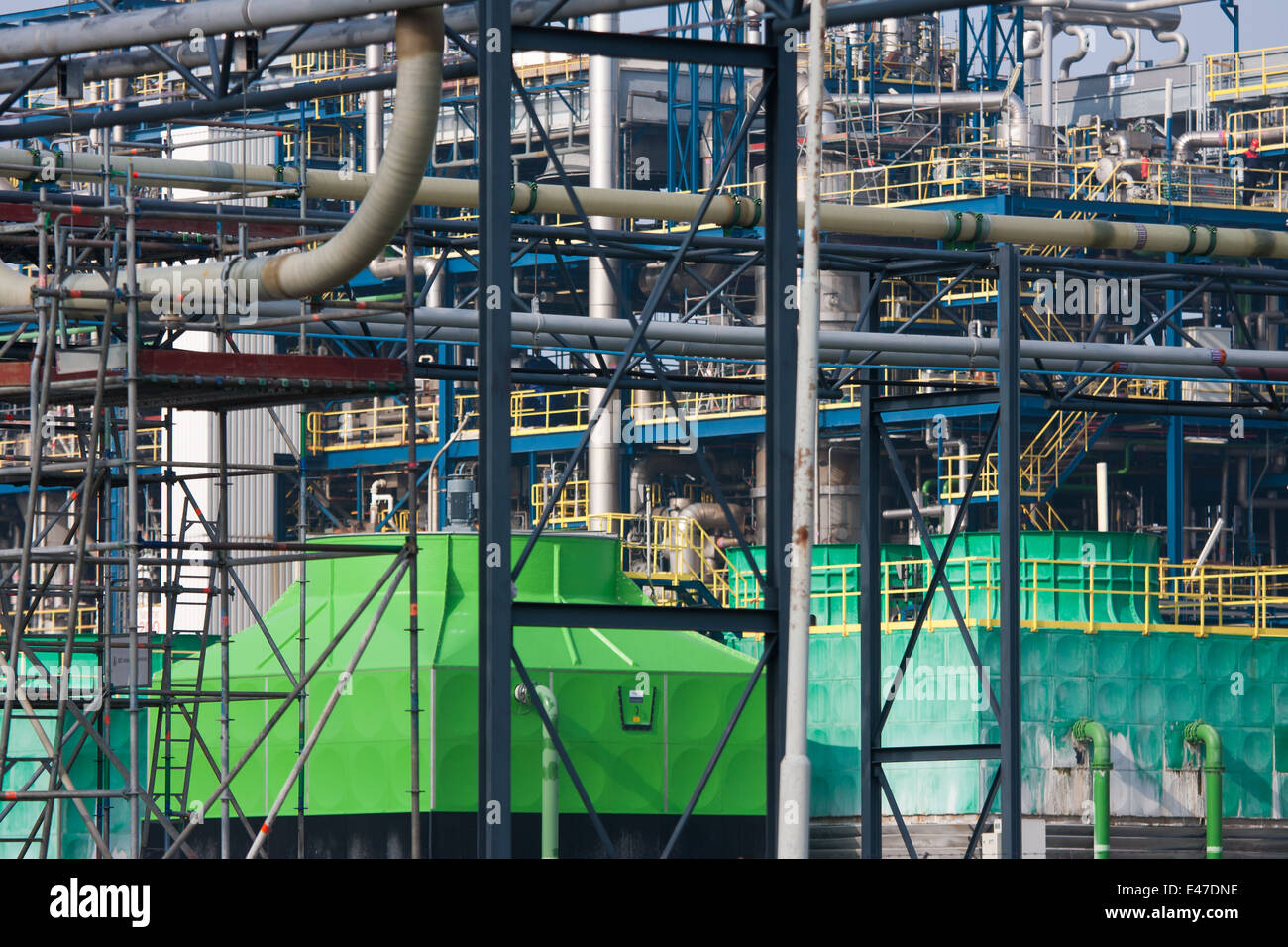 Many different pipelines in a big chemical factory Stock Photo - Alamy