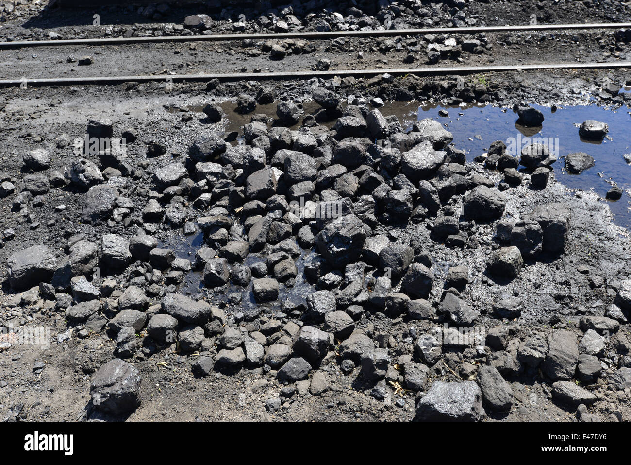Coal yard at the Durango and Silverton Railway Stock Photo - Alamy
