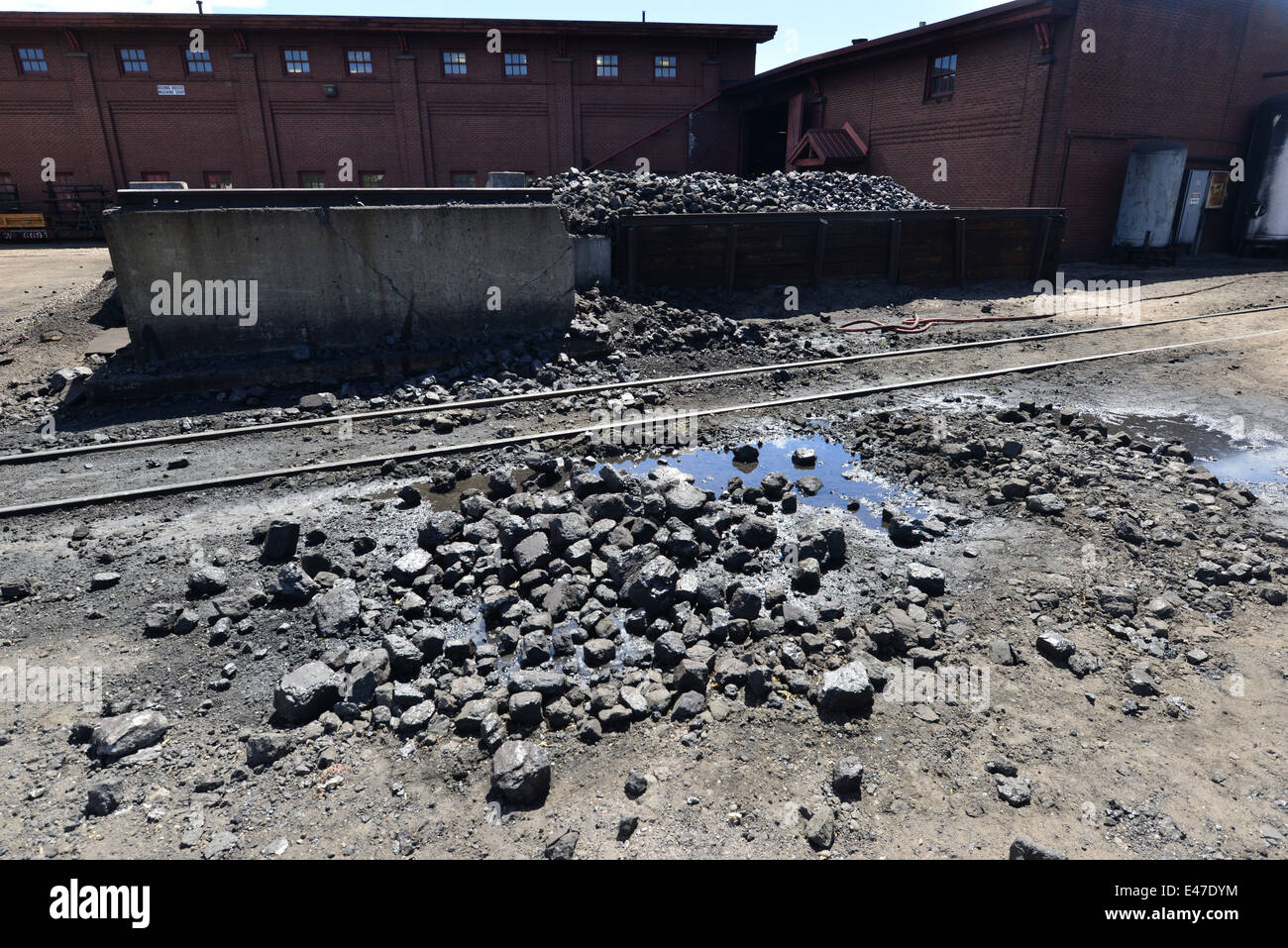 Coal yard at the Durango and Silverton Railway Stock Photo - Alamy