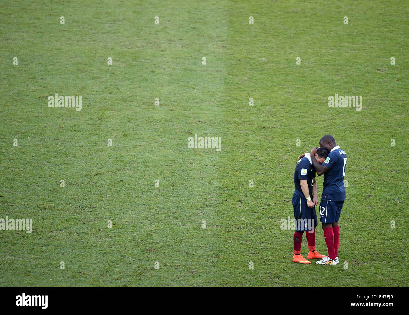 Rio de Janeiro, Brazil. 04th July, 2014. Antonio Mavuba (R) of France ...