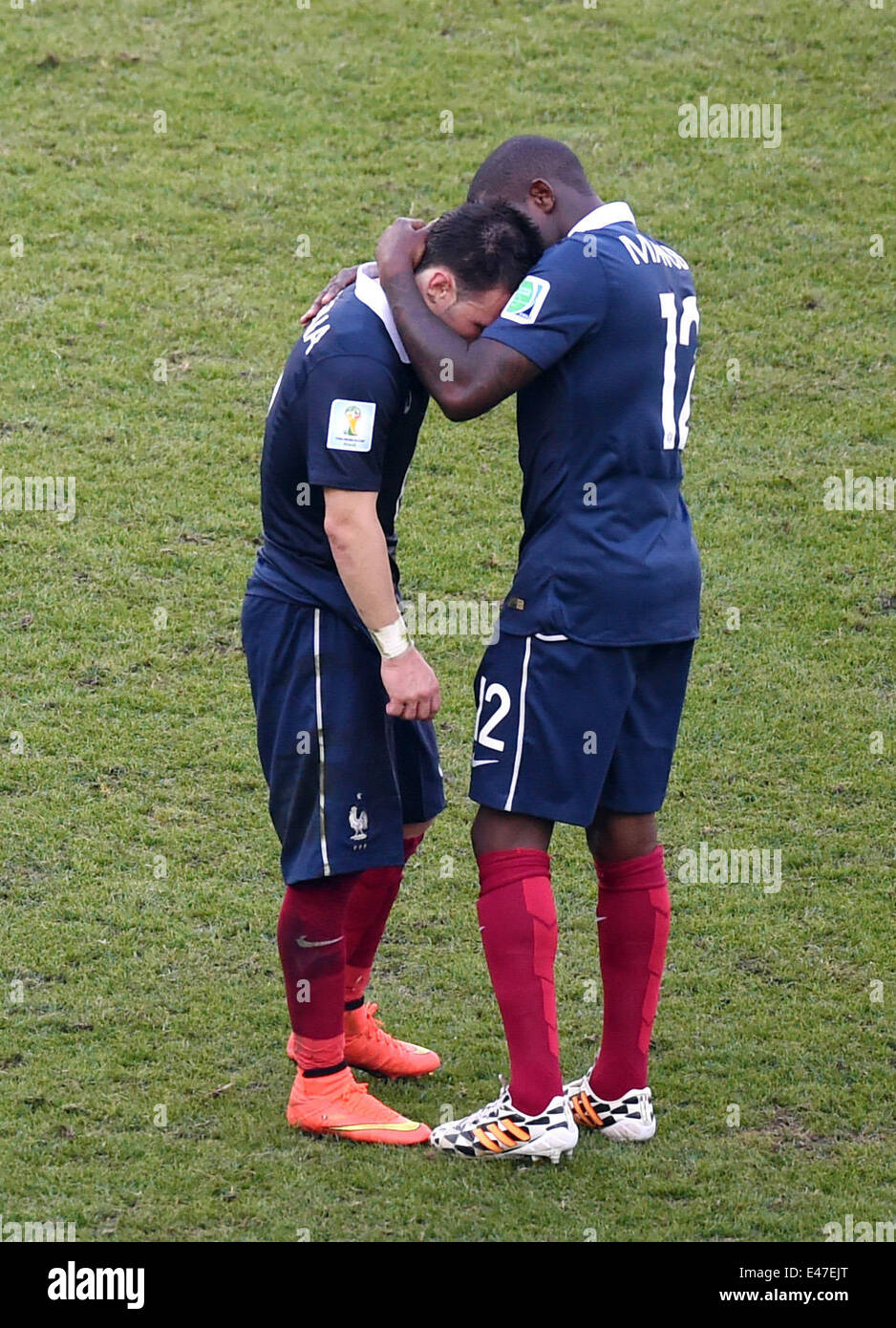Rio de Janeiro, Brazil. 04th July, 2014. Antonio Mavuba (R) of France ...