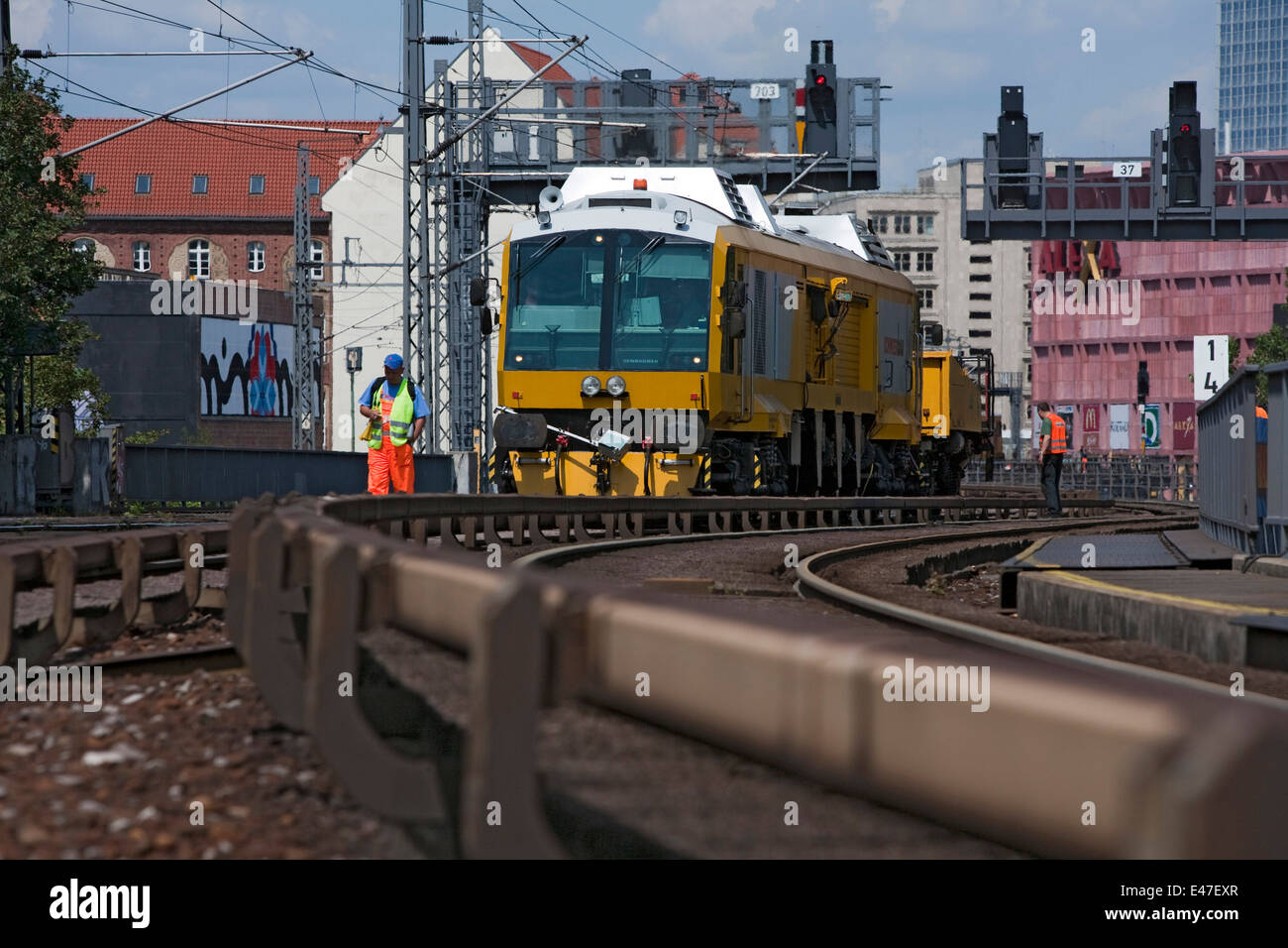 Rail grinding train hi-res stock photography and images - Alamy