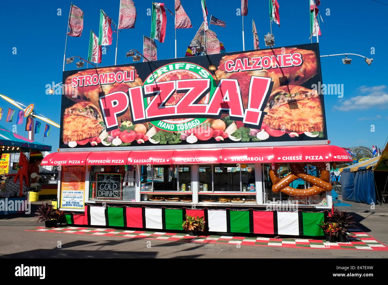 Food consession stand Florida State Fair Tampa FL Stock Photo - Alamy