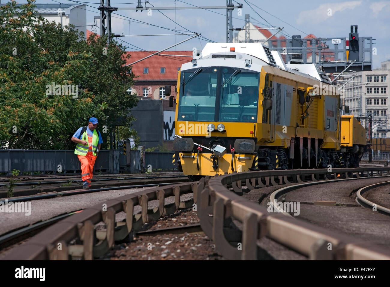 Rail grinding train hi-res stock photography and images - Alamy
