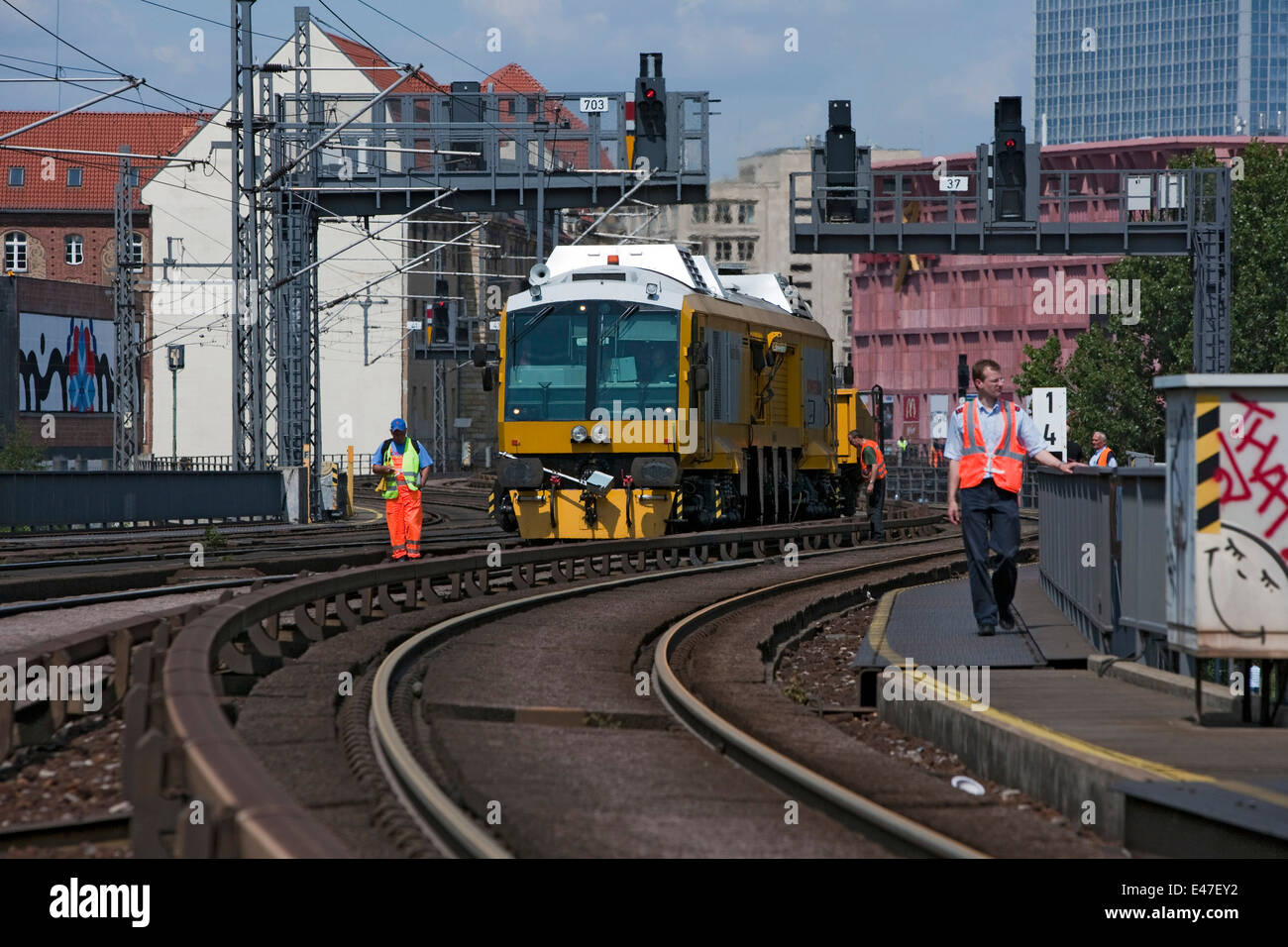 Rail grinding train hi-res stock photography and images - Alamy