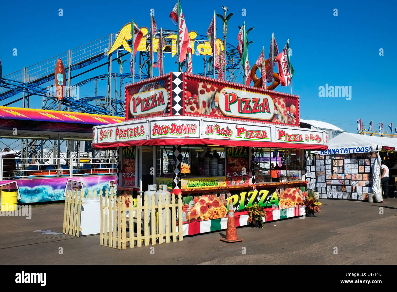 Food consession stand Florida State Fair Tampa FL Stock Photo - Alamy