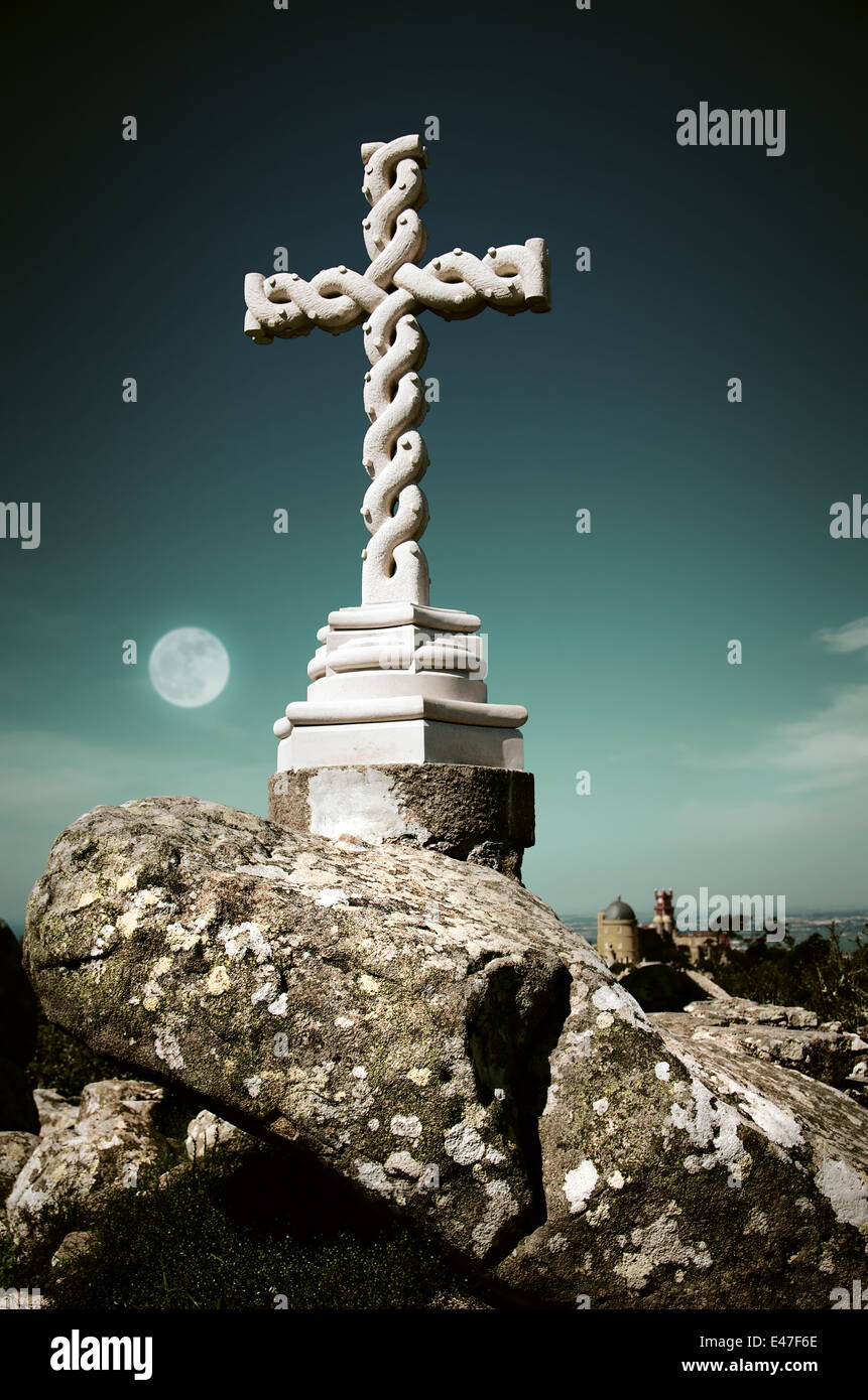 Jesus white cross hi-res stock photography and images - Alamy