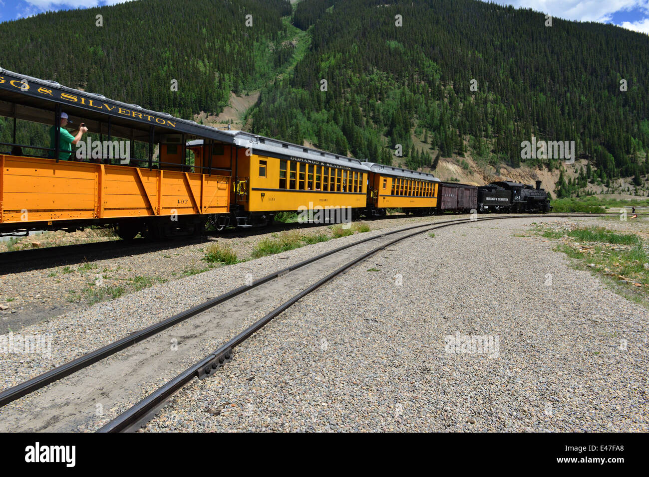 Locomotive of the Durango and Silverton Railway Stock Photo - Alamy