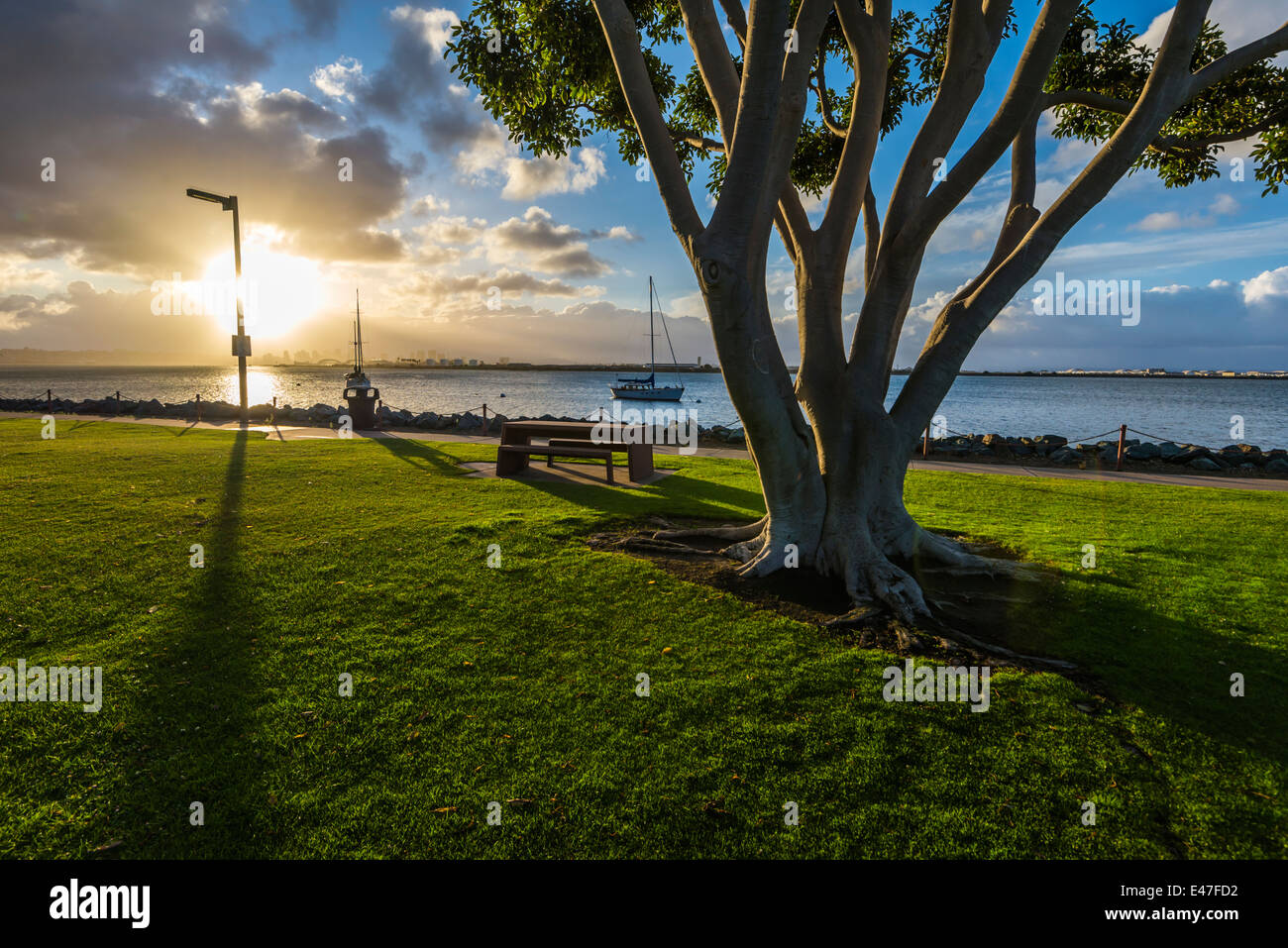 Shelter Island Shoreline Park and San Diego Harbor. San Diego ...