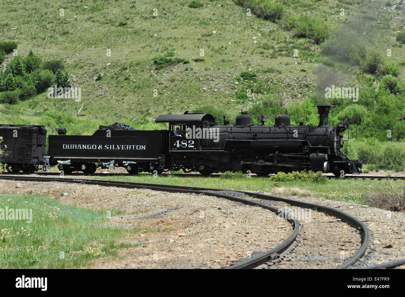 Locomotive of the Durango and Silverton Railway Stock Photo - Alamy
