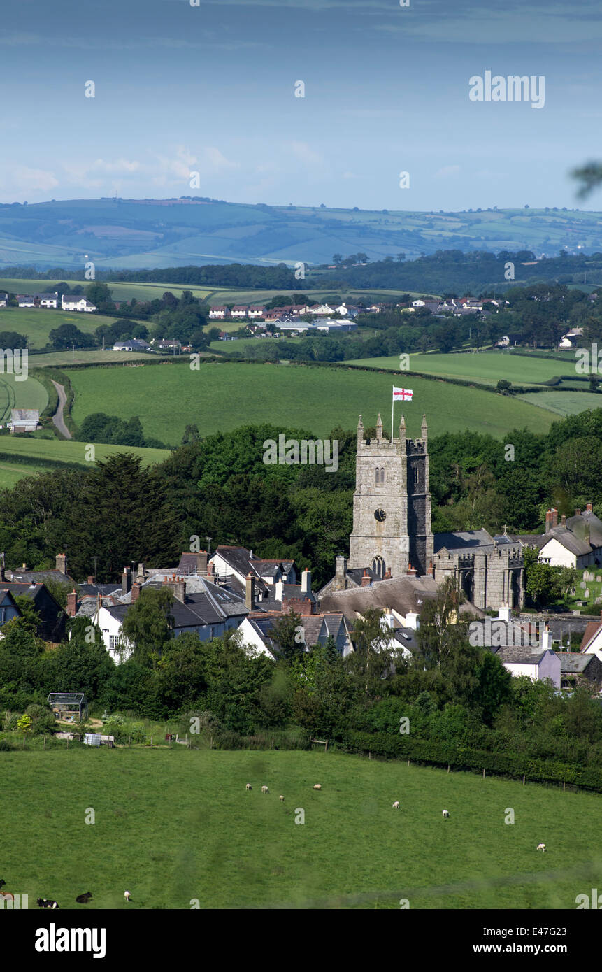Drewsteignton, Cornwall, England, UK Stock Photo - Alamy