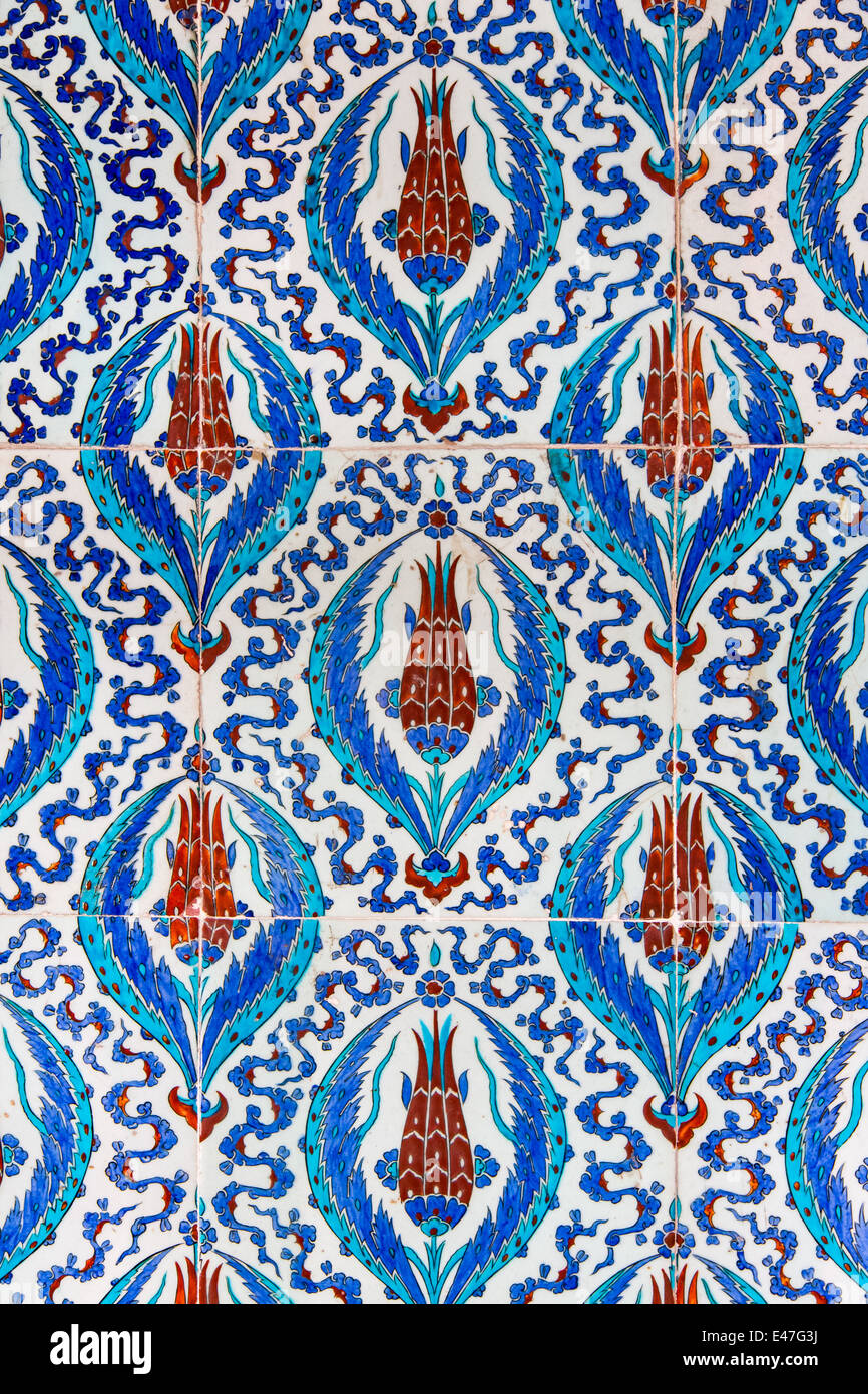 Turkish Blue Tile Stock Photo - Alamy