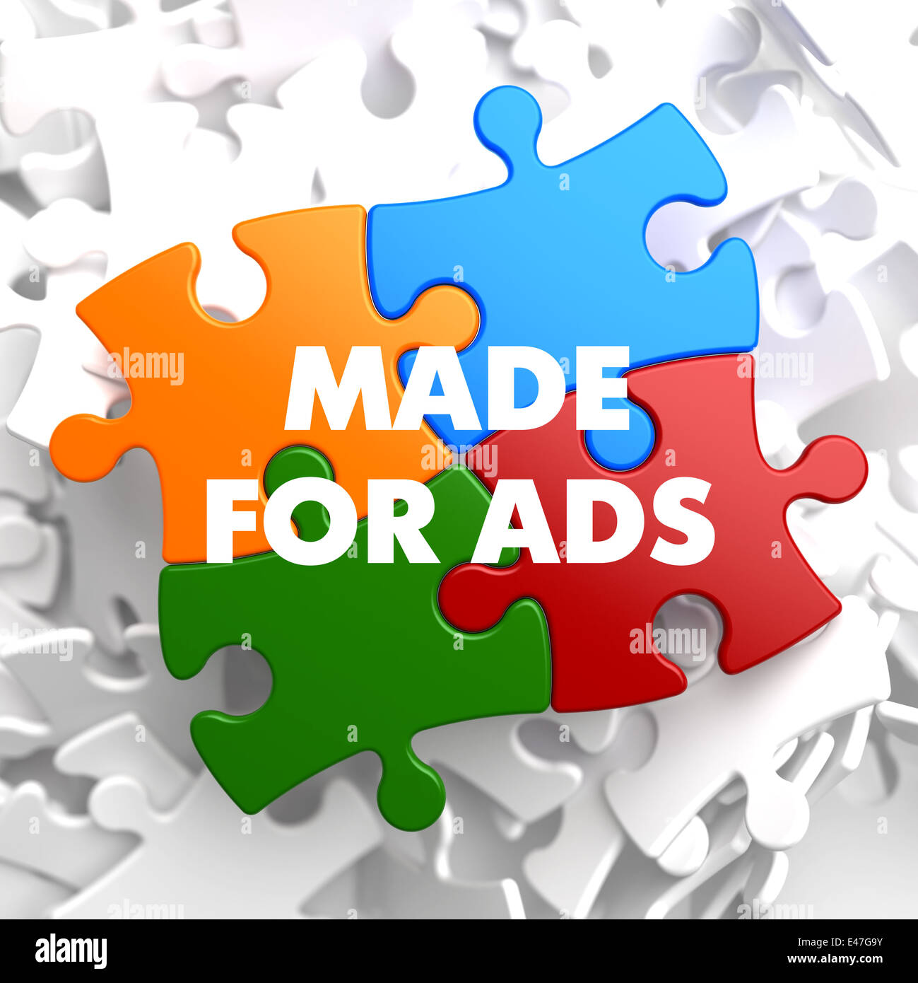 Made for ADS on Multicolor Puzzle Stock Photo - Alamy