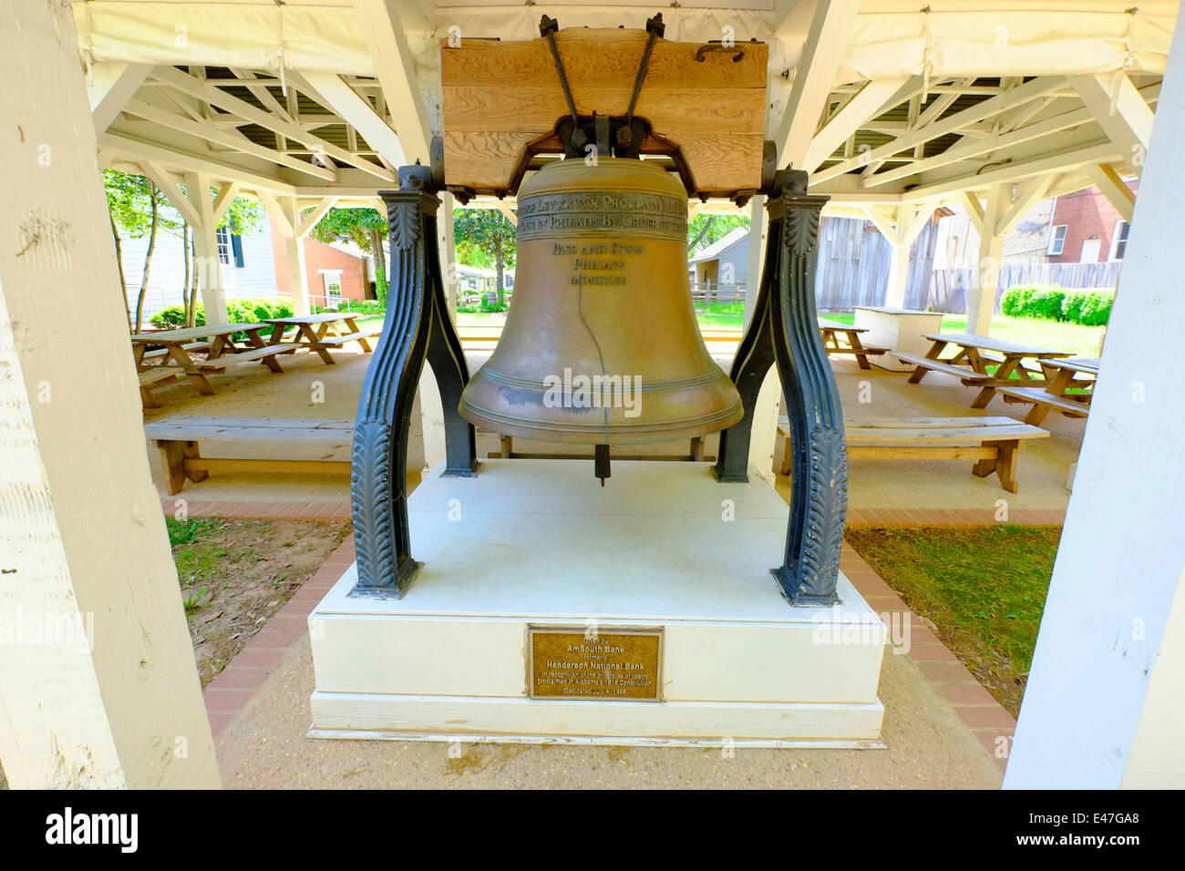 Alabama Constitution Village Liberty Bell Huntsville AL US USA Stock ...