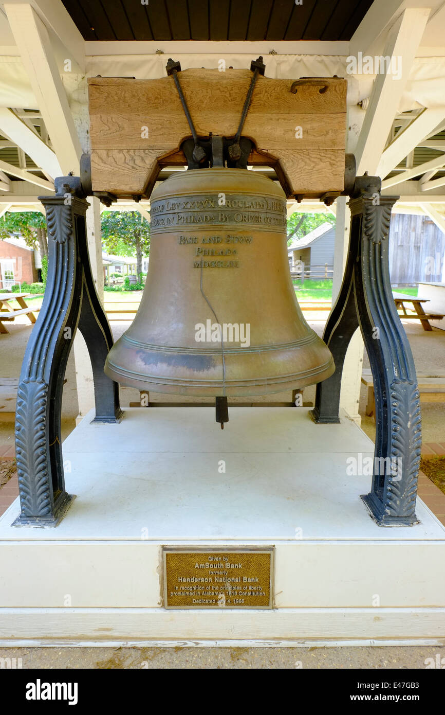 Alabama Constitution Village Liberty Bell Huntsville AL US USA Stock ...
