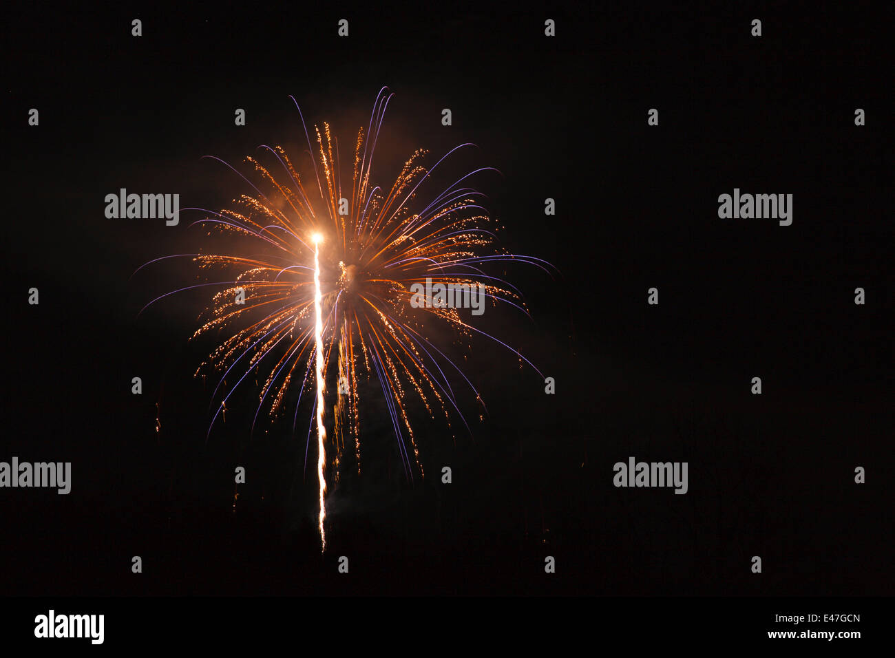 Fireworks over Lincoln, New Hampshire USA Stock Photo - Alamy