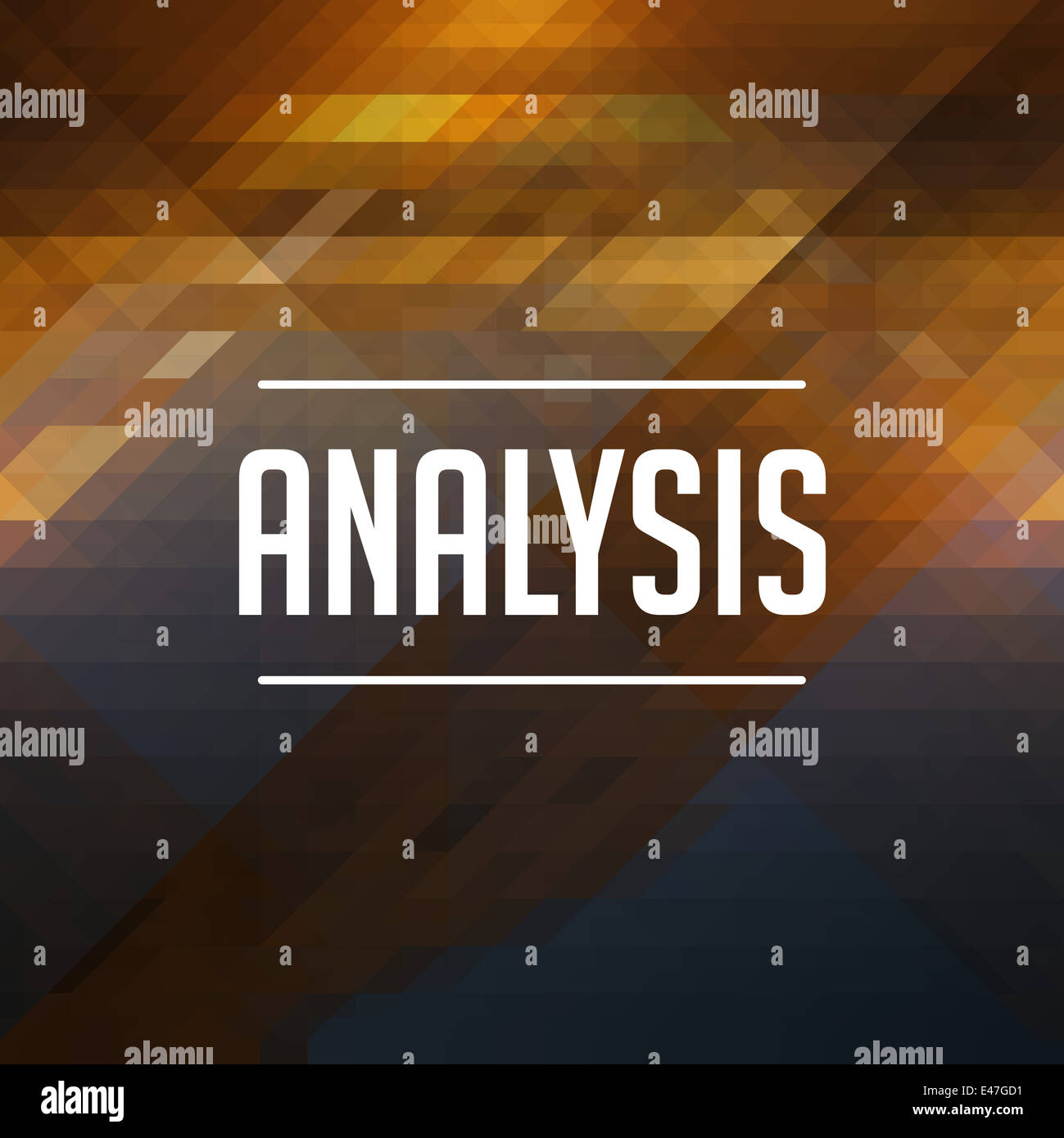 Analysis inscription on Triangle Background Stock Photo - Alamy