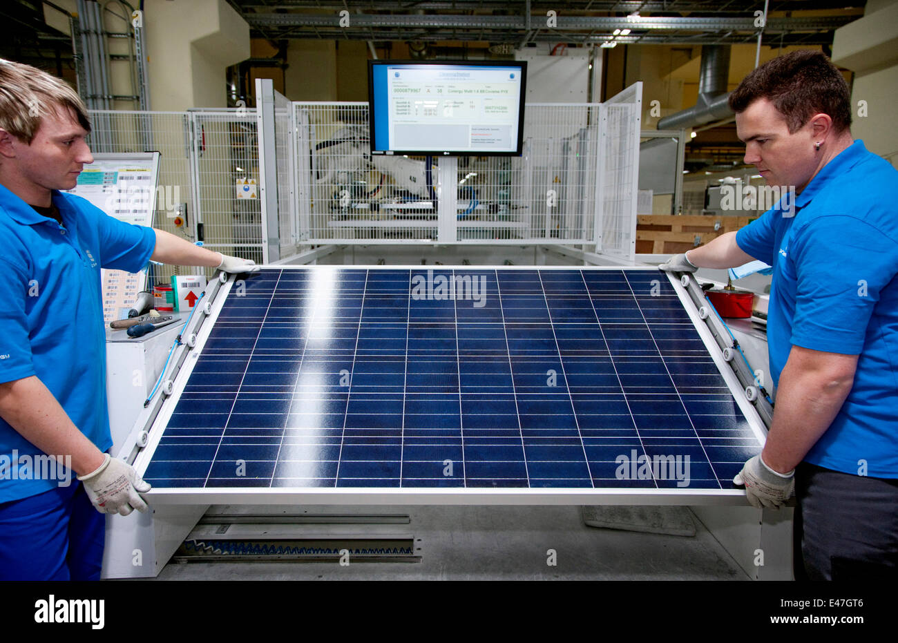Conergy solar modules Stock Photo - Alamy