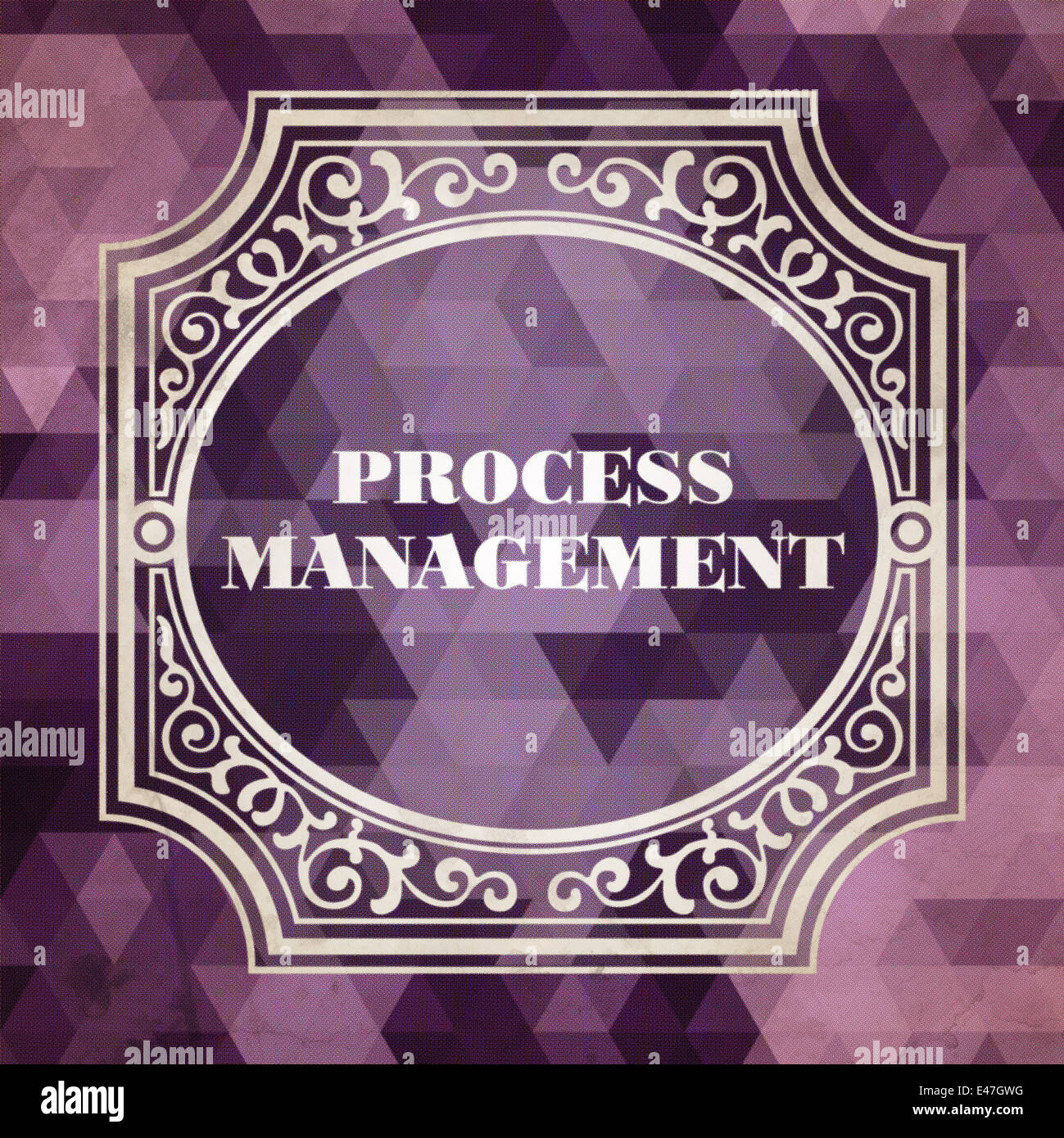 Process Management. Vintage Design Concept Stock Photo - Alamy