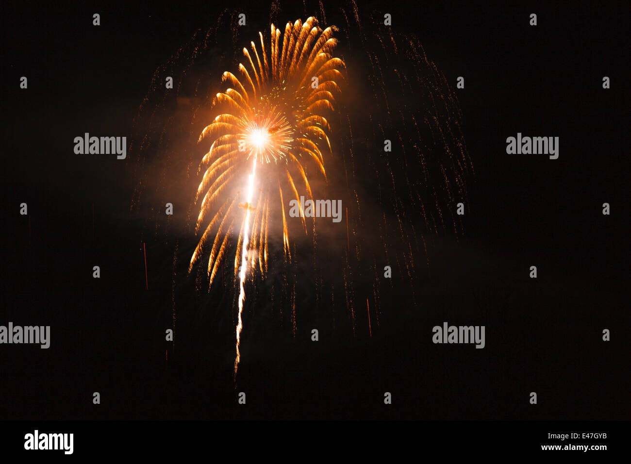 Fireworks over Lincoln, New Hampshire USA Stock Photo - Alamy