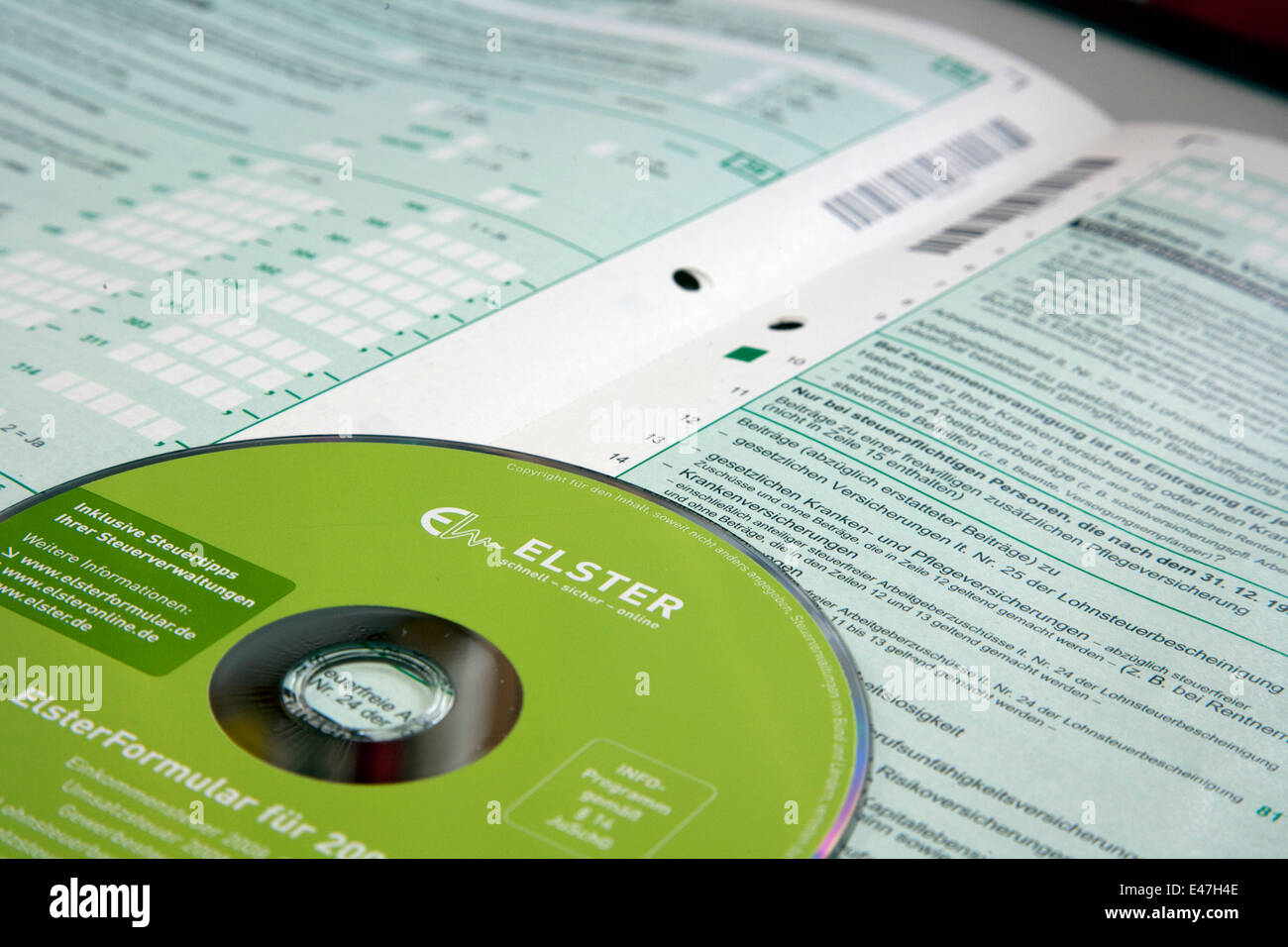 Elster - electronic tax return Stock Photo - Alamy