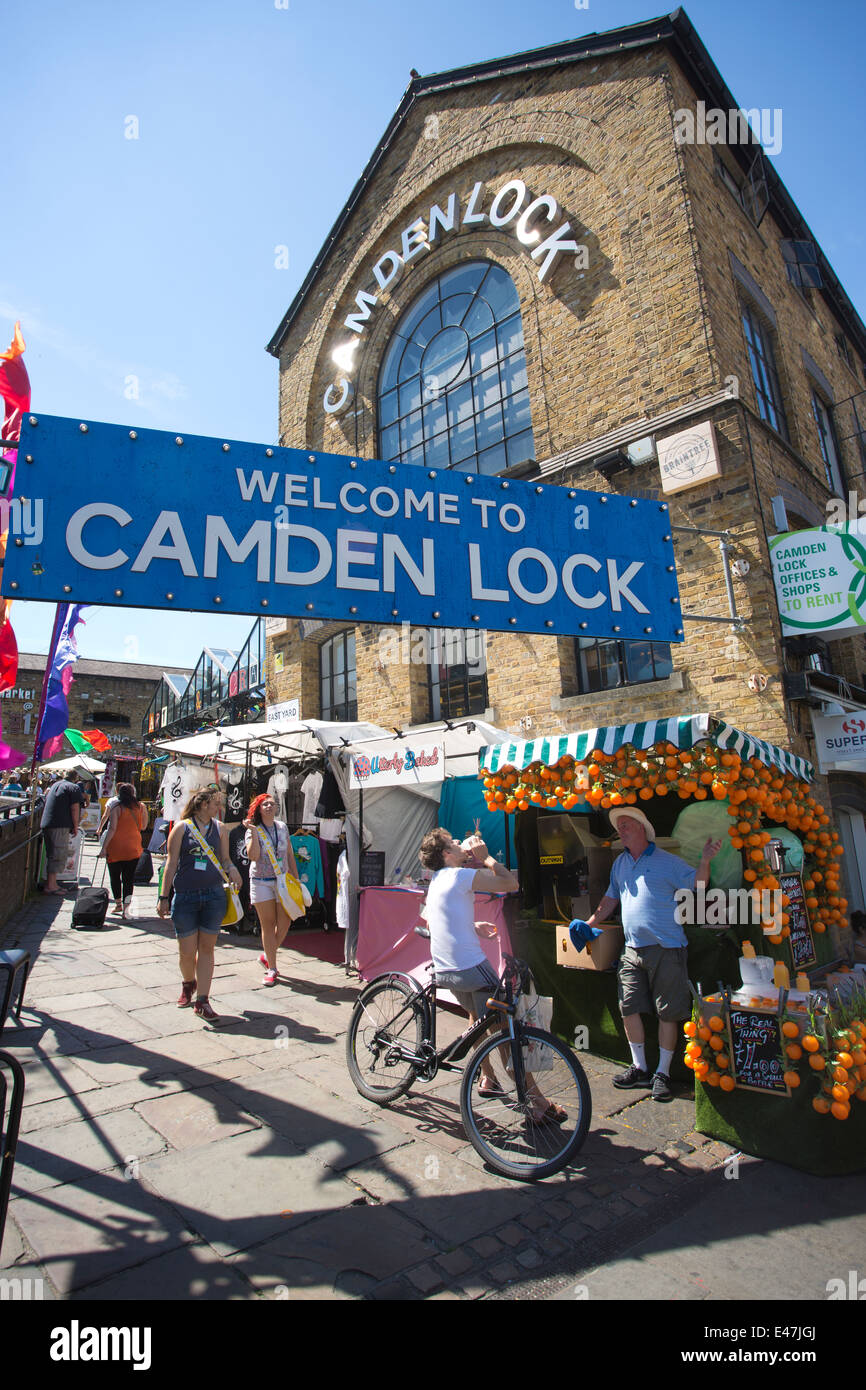 Camden Lock, Camden Town, London Borough of Camden, London, England, UK ...