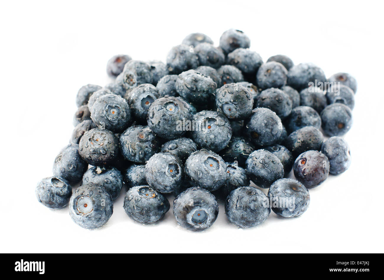 Fresh tasty blueberries isolated on white backgound Stock Photo - Alamy