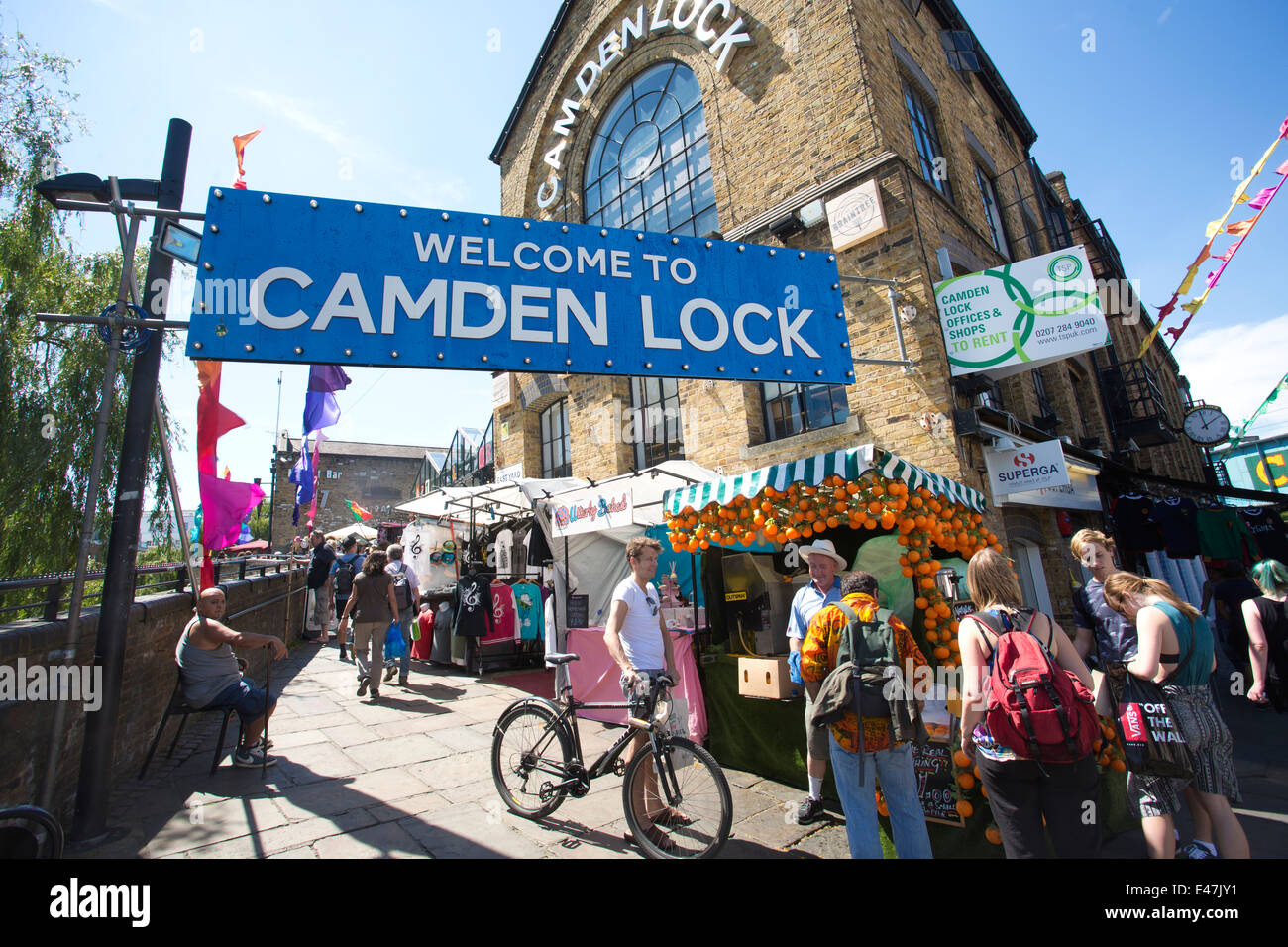 Camden Lock, Camden Town, London Borough of Camden, London, England, UK ...