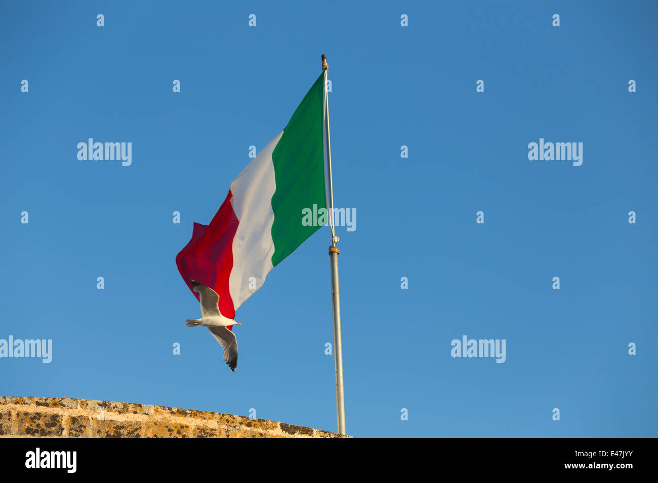 Flying italian flag hi-res stock photography and images - Alamy