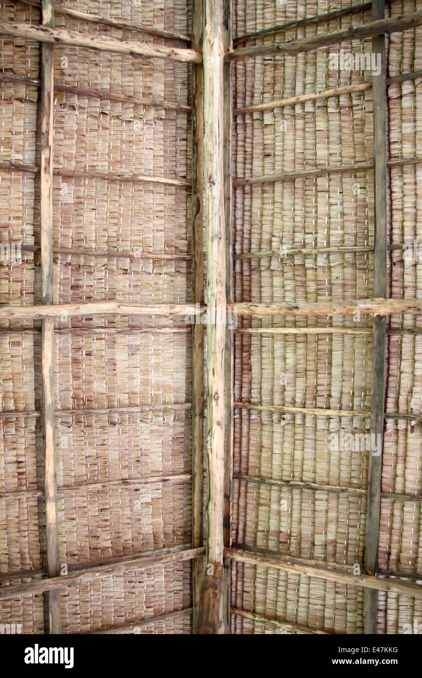 Patterned roof of a house in the countryside Stock Photo - Alamy