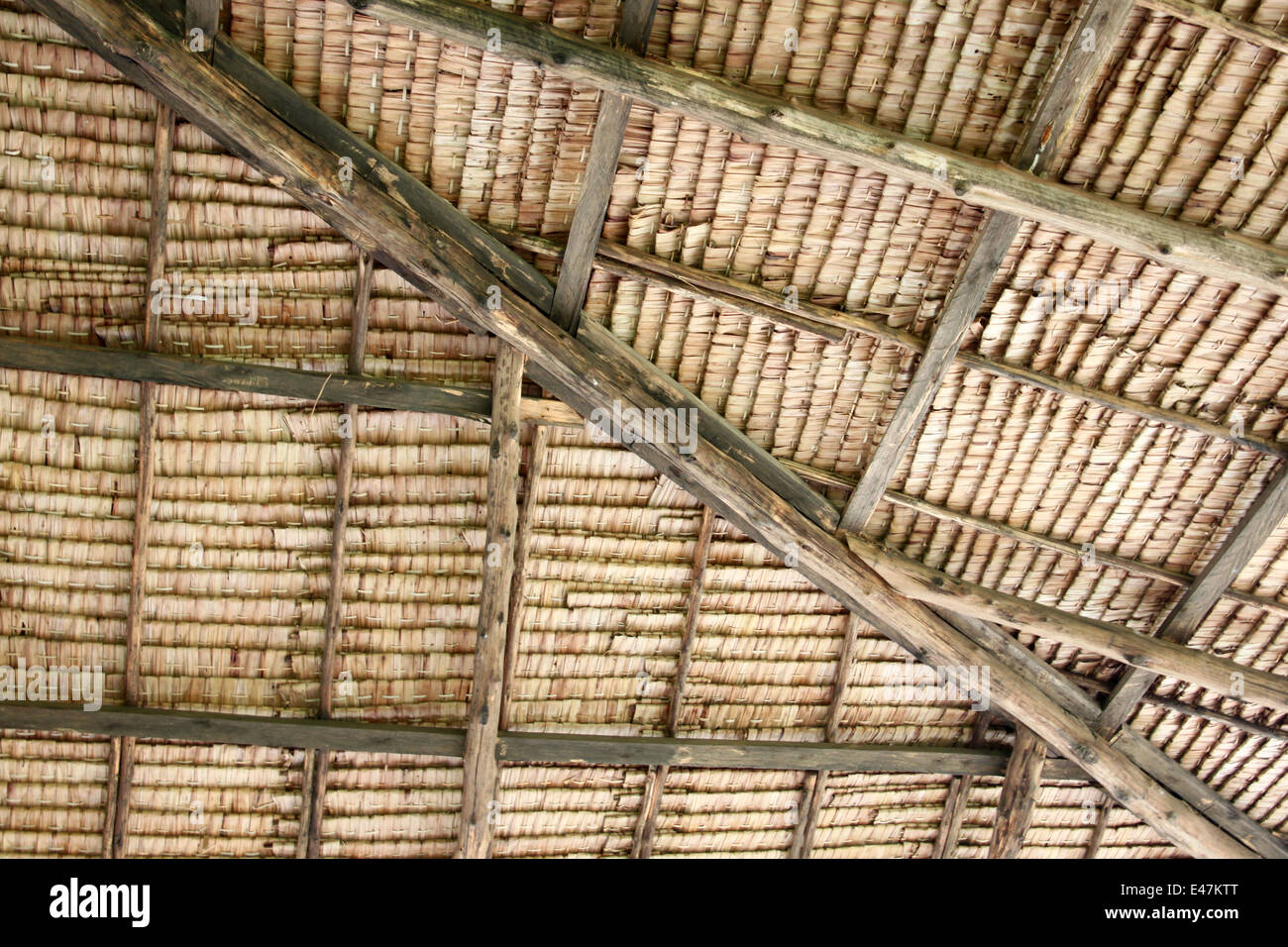Patterned roof of a house in the countryside Stock Photo - Alamy