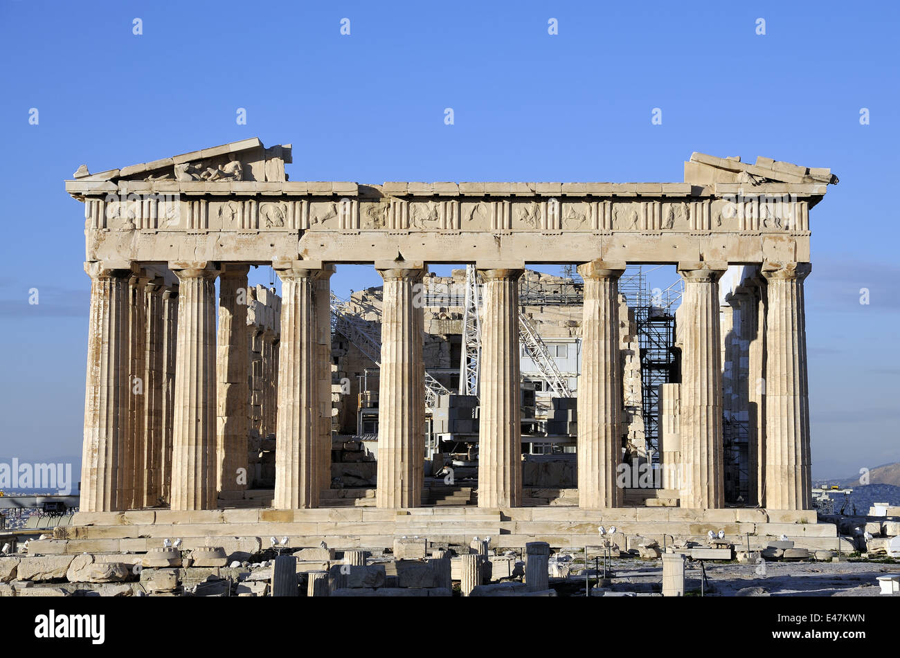 Temple of Parthenon in Acropolis of Athens, Greece Stock Photo - Alamy