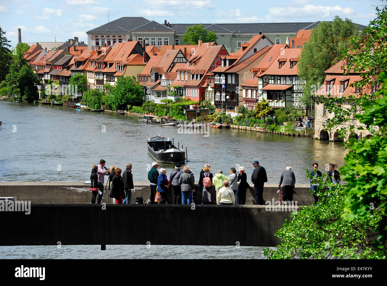 River Regnitz in Bamberg, Bavaria, Germany Stock Photo - Alamy