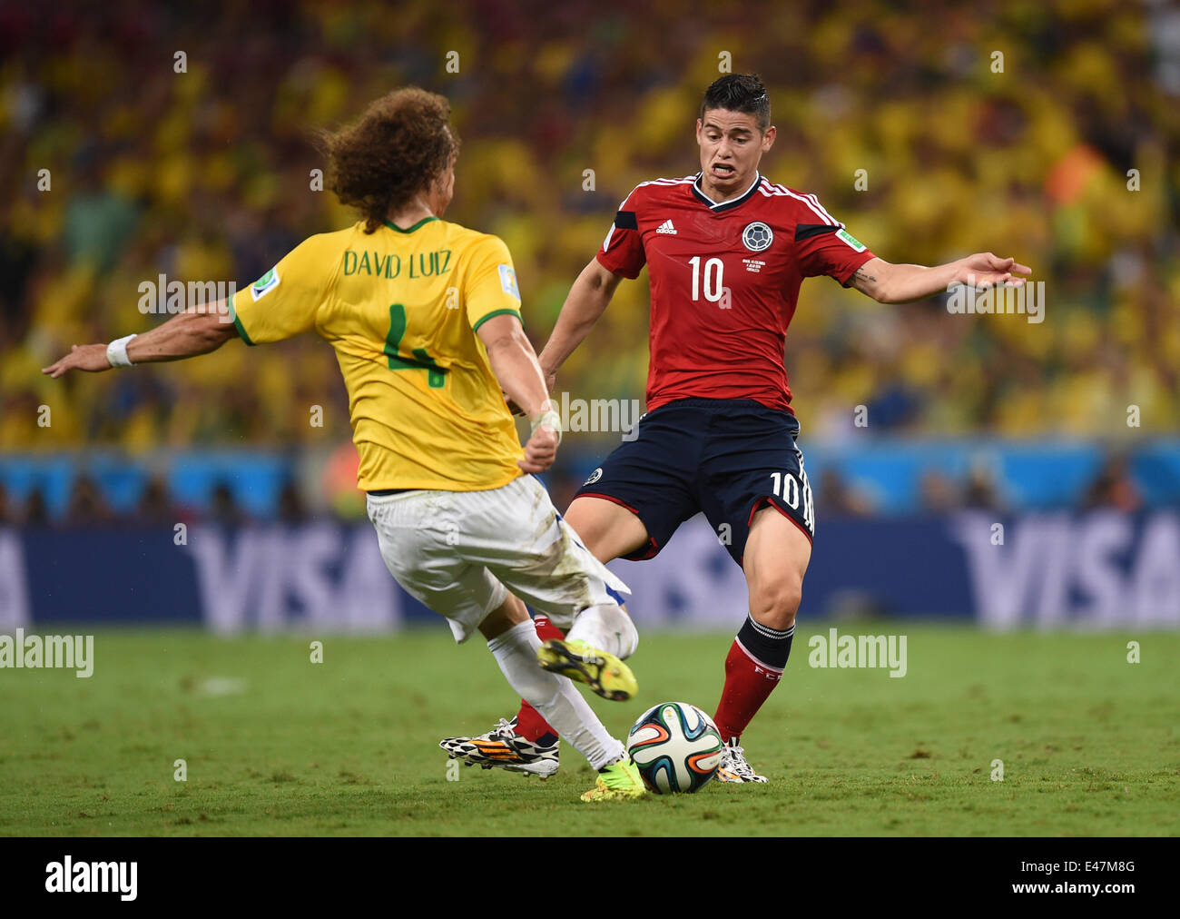 James Rodriguez And David Luiz