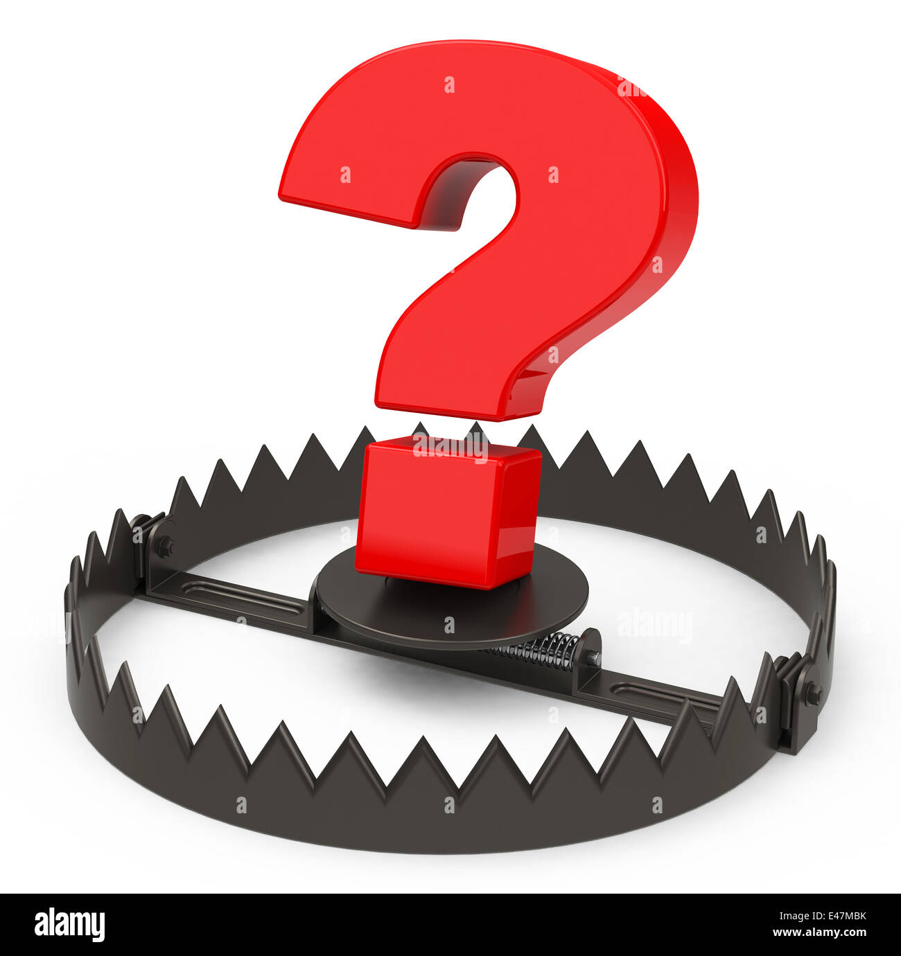 the question mark trap Stock Photo - Alamy