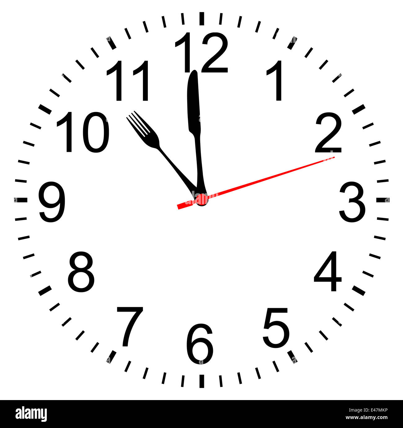 Lunchtime clock hi-res stock photography and images - Alamy
