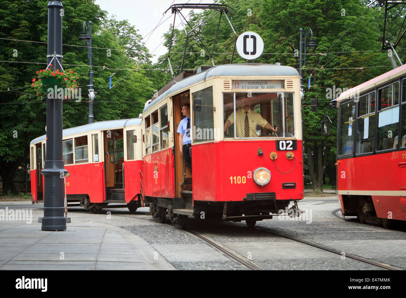 Historic tram, Katowice, Poland Stock Photo - Alamy