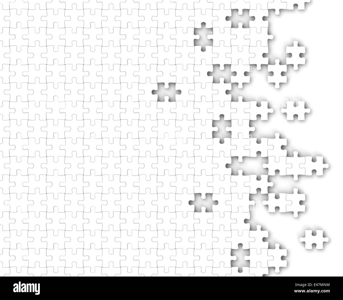 the white puzzle Stock Photo - Alamy